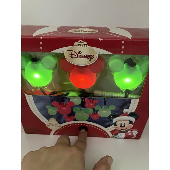 Disney | Holiday | Gemmy Disney Mickey Mouse Christmas Blinking String ...